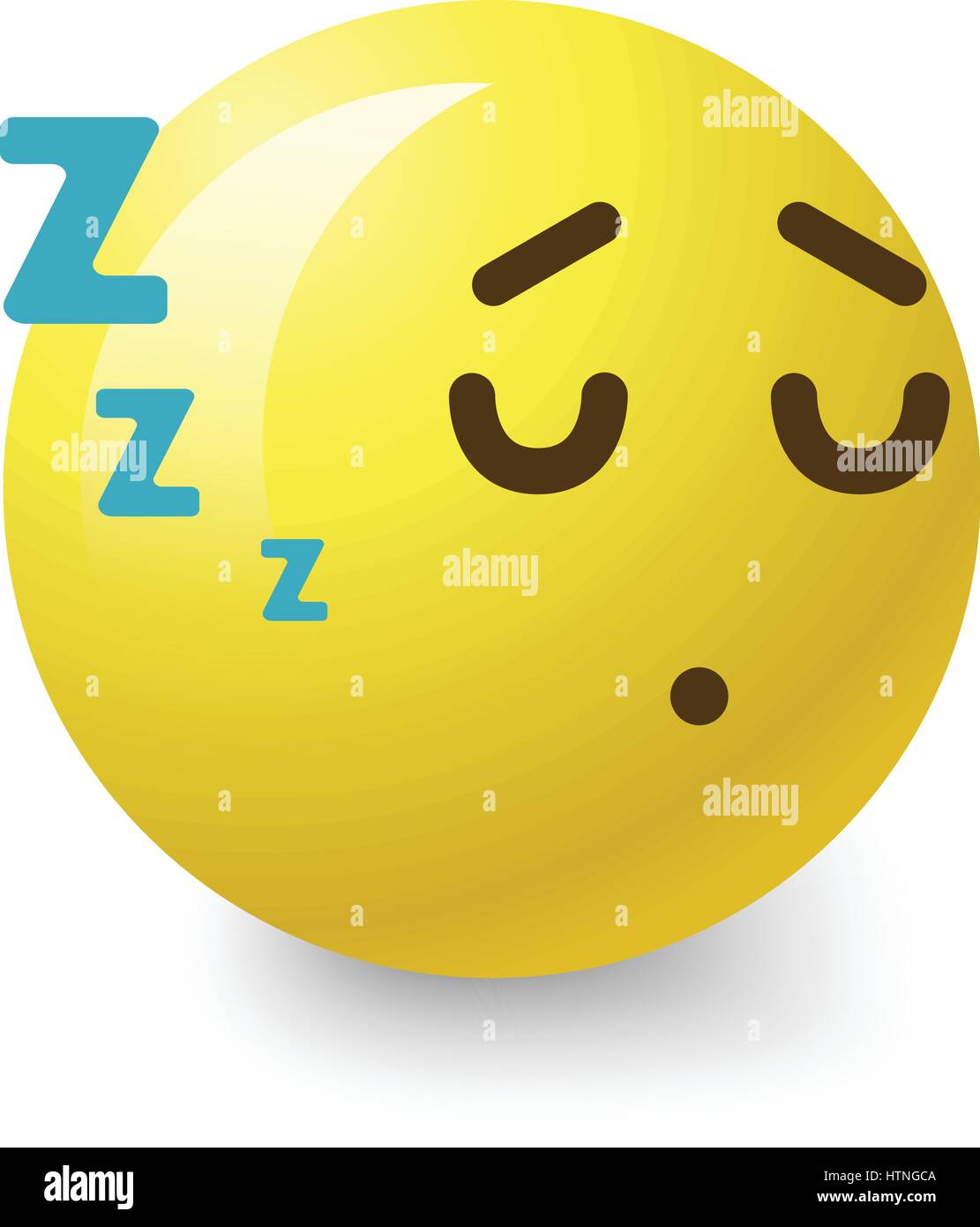 Sleepy smiley icon. Cartoon illustration of sleepy smiley vector icon ...
