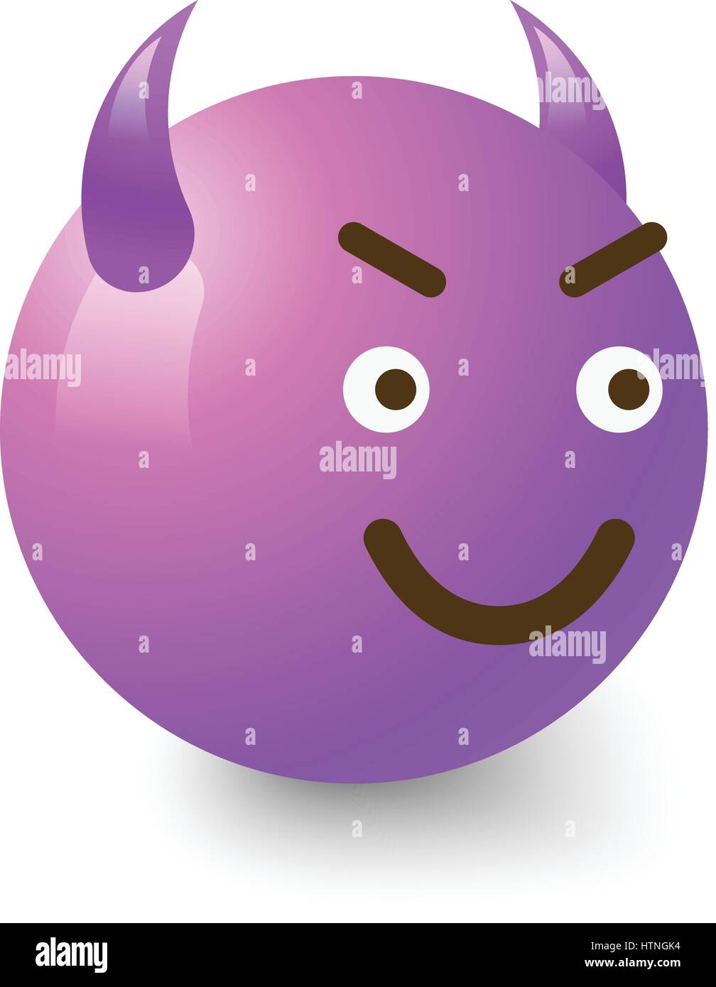 Diabolic smiley Stock Vector Images - Alamy