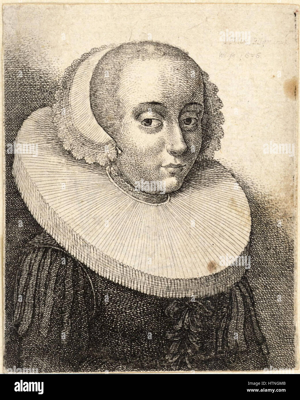 *Young Woman with Ruff* by Wenceslas Hollar features a detailed etching ...
