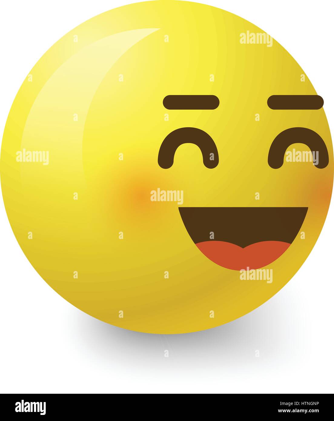 Cheerful smiley icon. Cartoon illustration of cheerful smiley vector ...