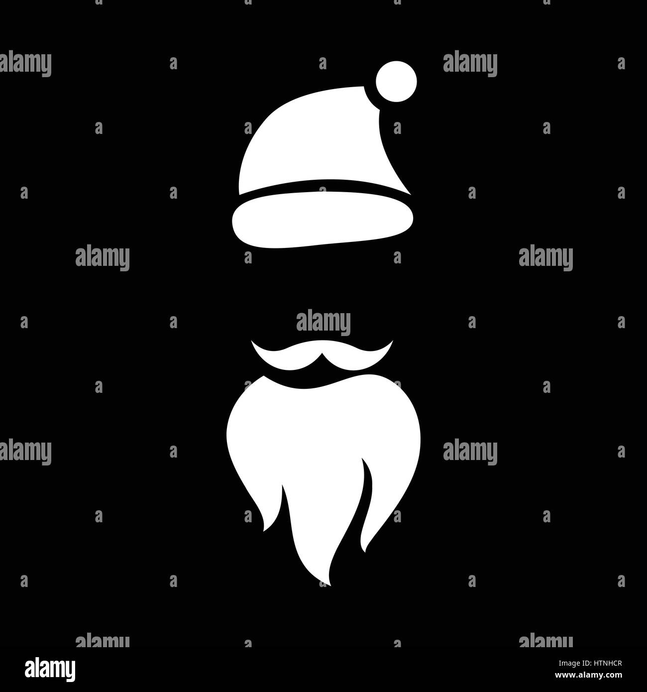 Magic santa icon. Simple illustration of magic santa vector icon for ...