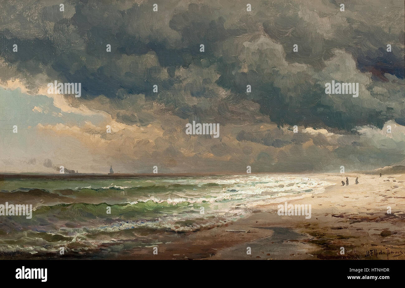 Mauritz de Haas’s 'Long Island Beach' captures the serene and expansive ...