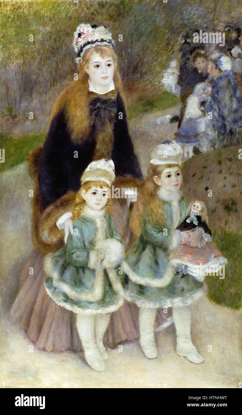 Pierre-Auguste Renoir’s 'La Promenade' (1875-1876) portrays a couple ...