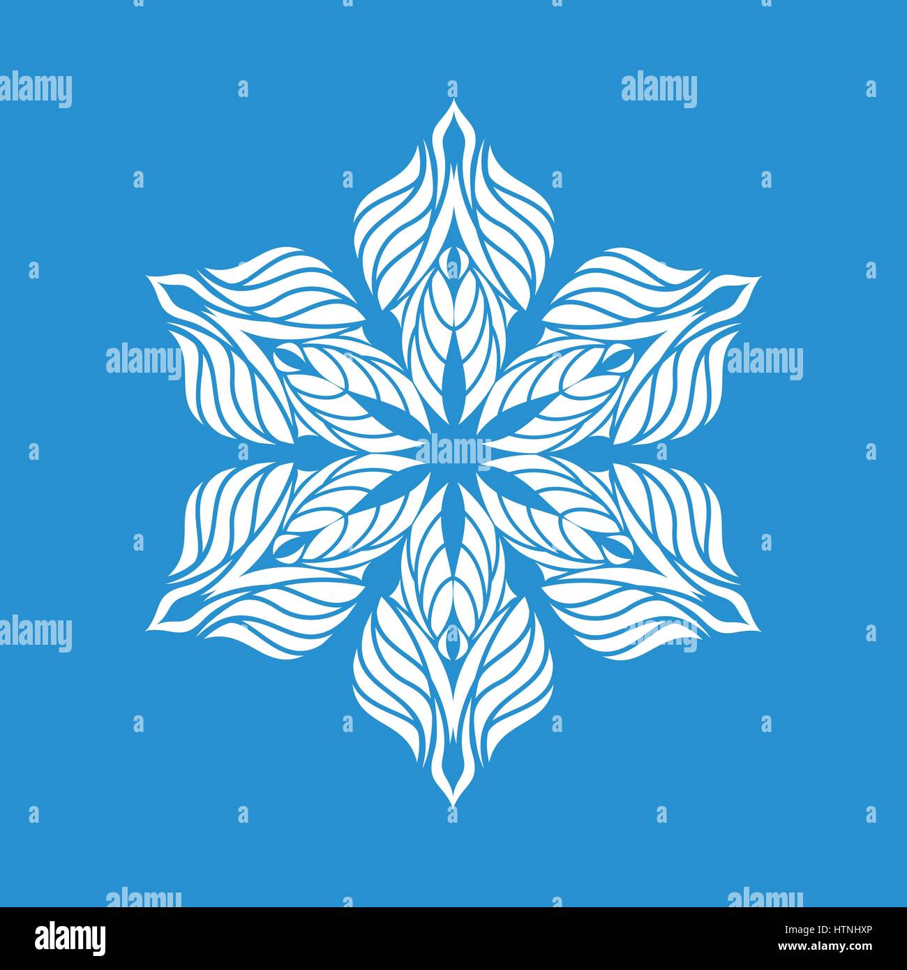 Big snowflake icon. Simple illustration of big snowflake vector icon ...