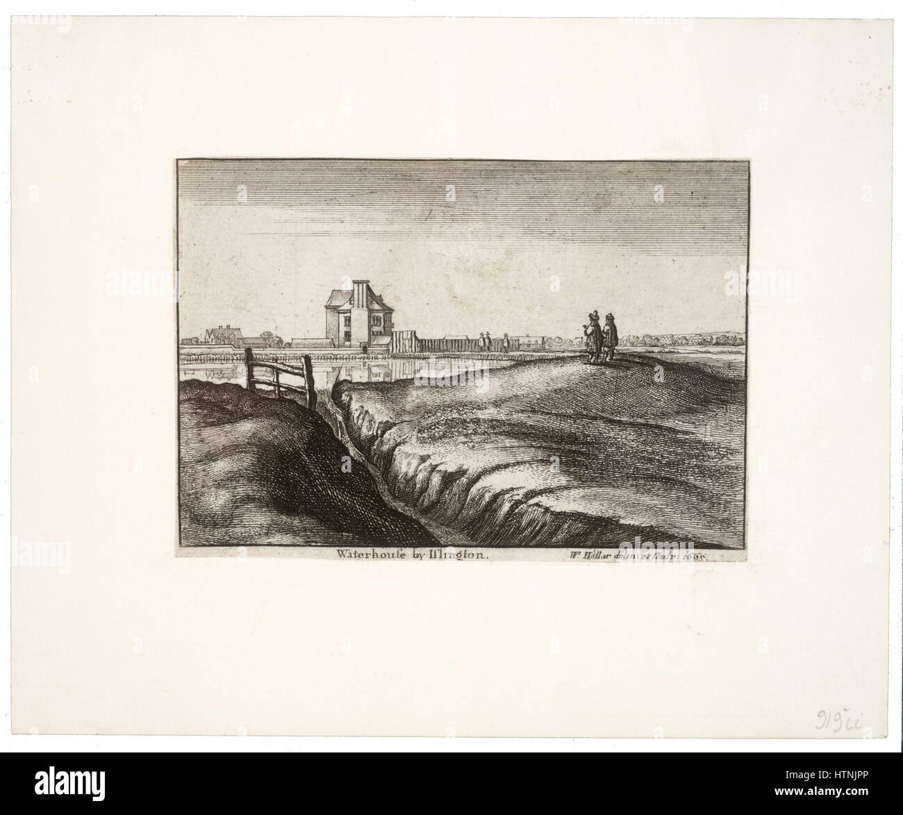 Wenceslas Hollar’s etching 'The Waterhouse by Islington' (State 2 ...