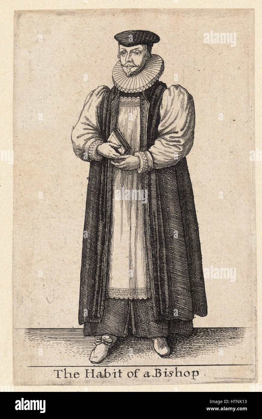 Wenceslas Hollar’s engraving 'A Bishop' (State 1) offers a finely ...