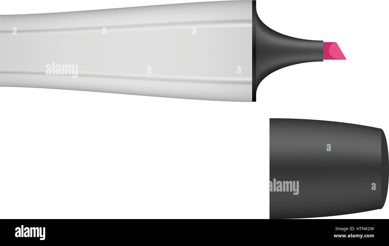 One marker icon. Realistic illustration of one marker vector icon for ...