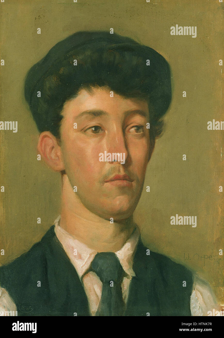 This portrait by William Orpen captures a young subject in a moment of ...