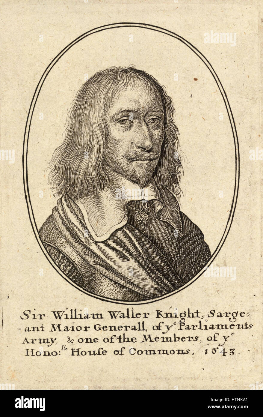 Wenceslas Hollar - Sir William Waller Stock Photo - Alamy