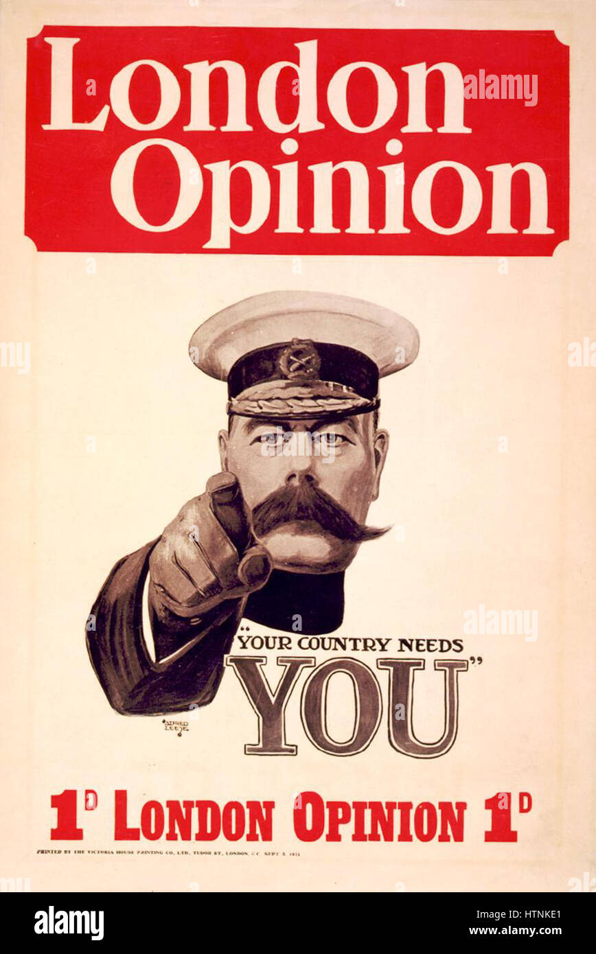 Kitchener poster by Alfred Leete Stock Photo - Alamy