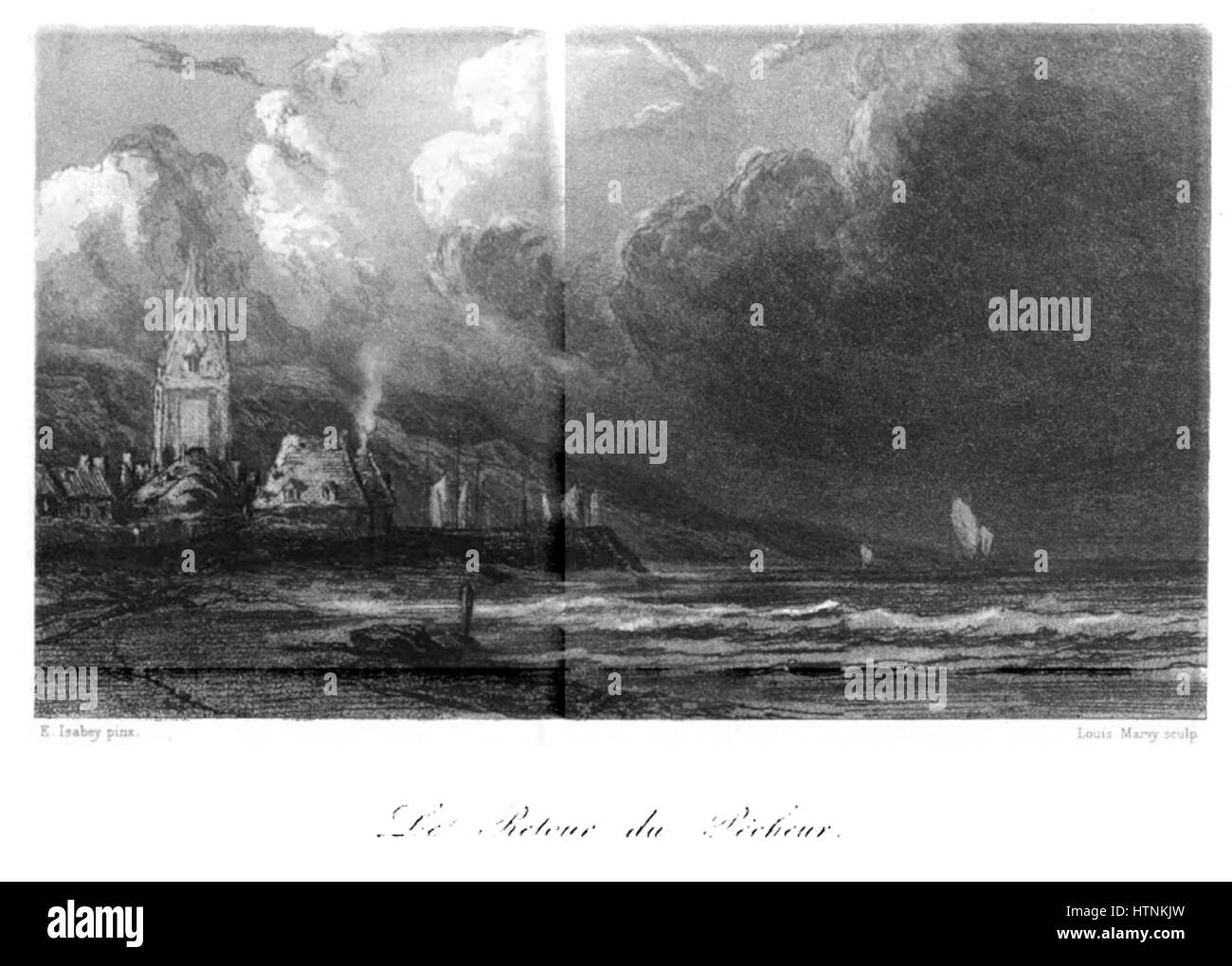La Marine, painted by Pacini in 1872, depicts a naval scene with a ...
