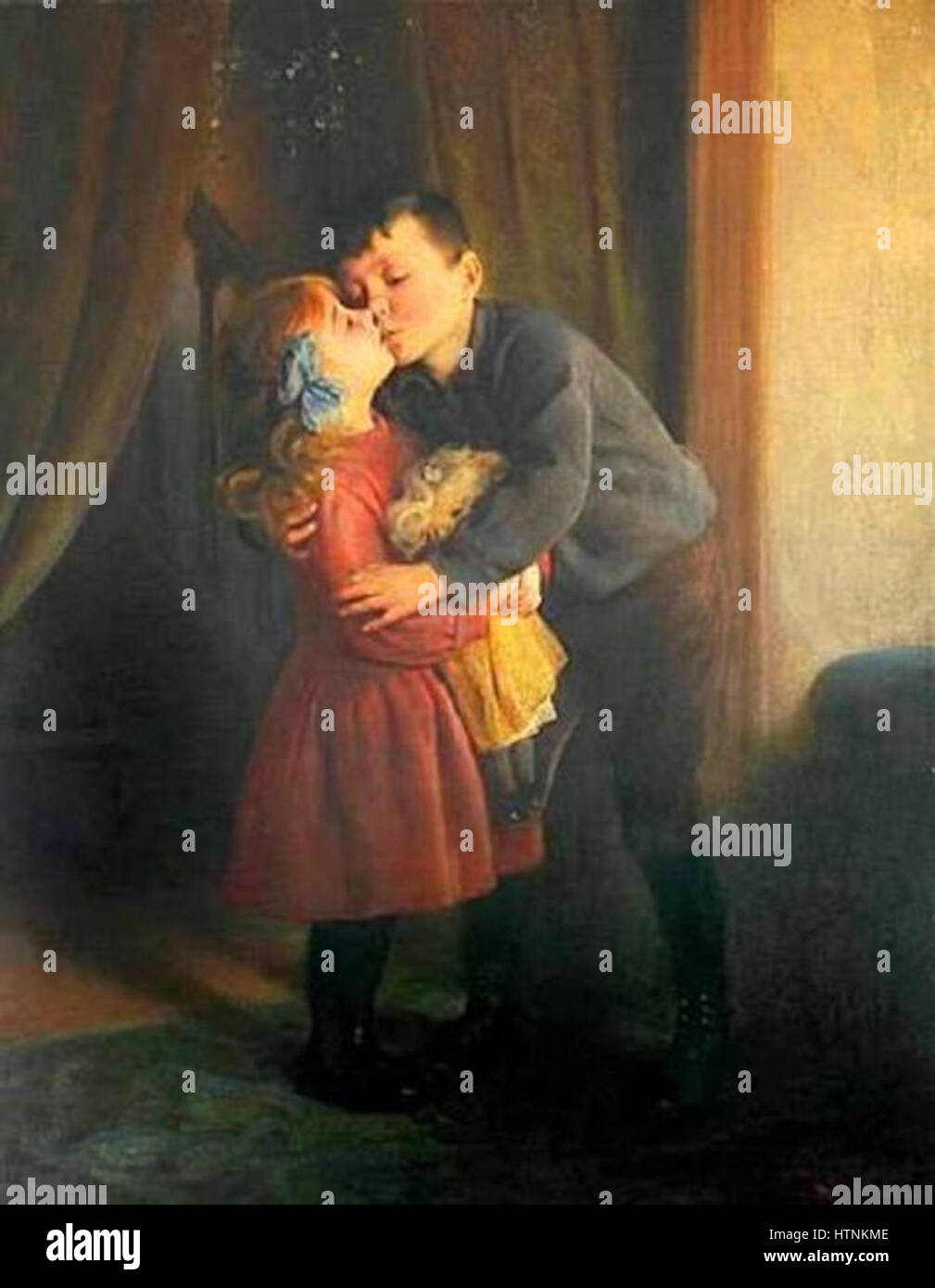 Karl Witkowski- Under the Mistletoe Stock Photo - Alamy