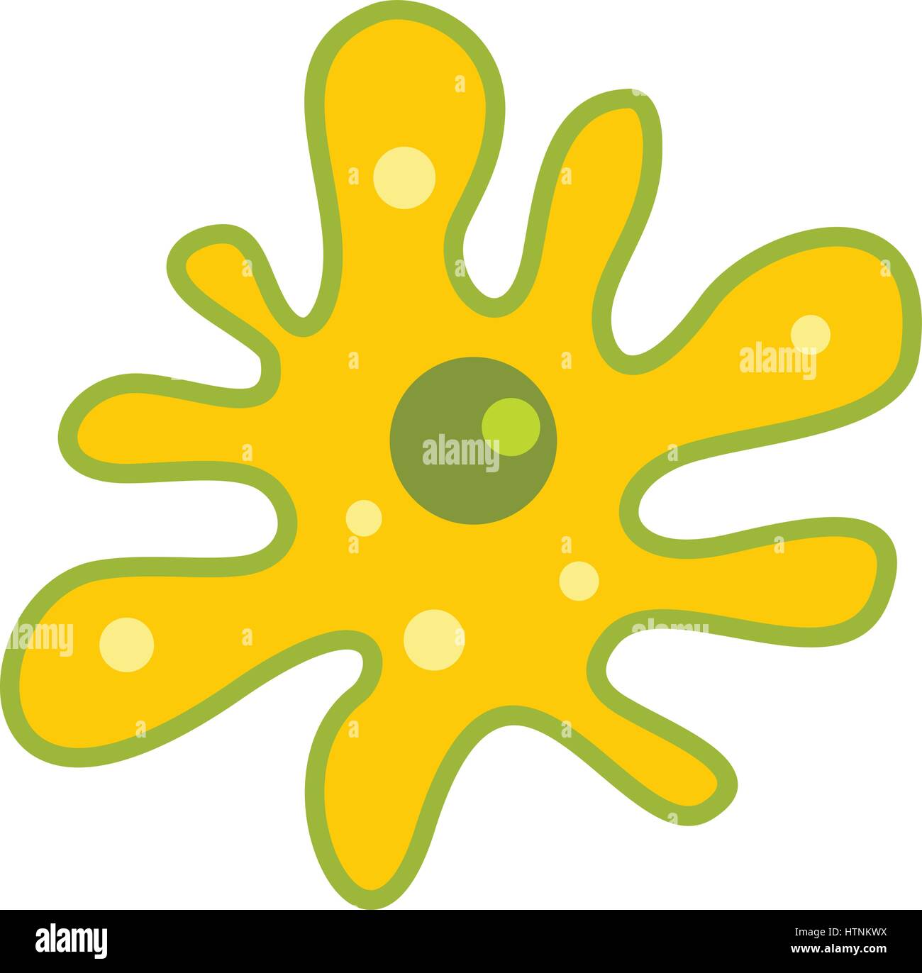 Amoeba icon in flat style isolated on white background vector illustration Stock Vector Image ...