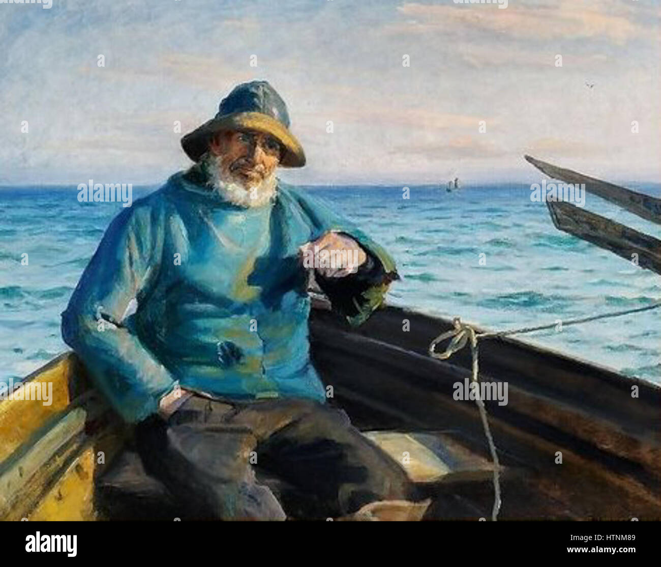 'En Skagensfisker siddende i en jolle' (A Skagen Fisherman Sitting in a ...