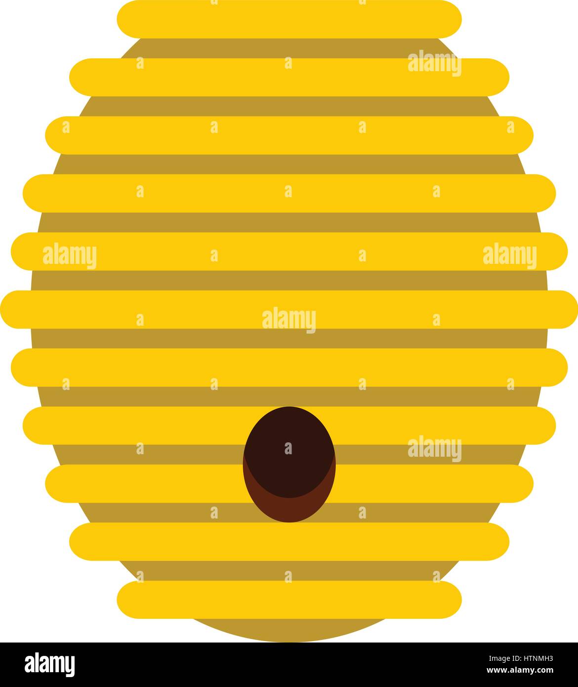 Beehive icon in flat style isolated on white background vector ...