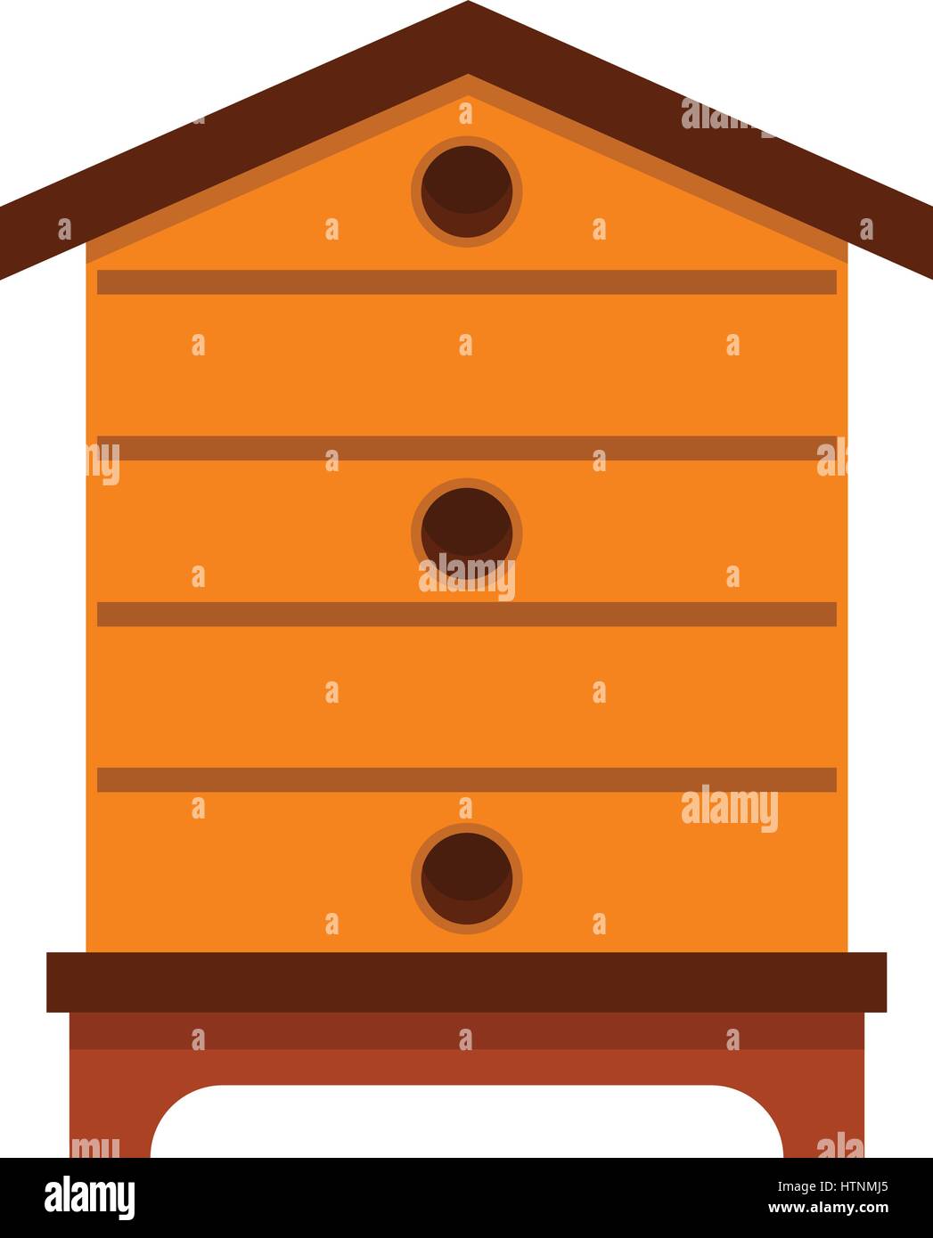 Hive icon in flat style isolated on white background vector ...