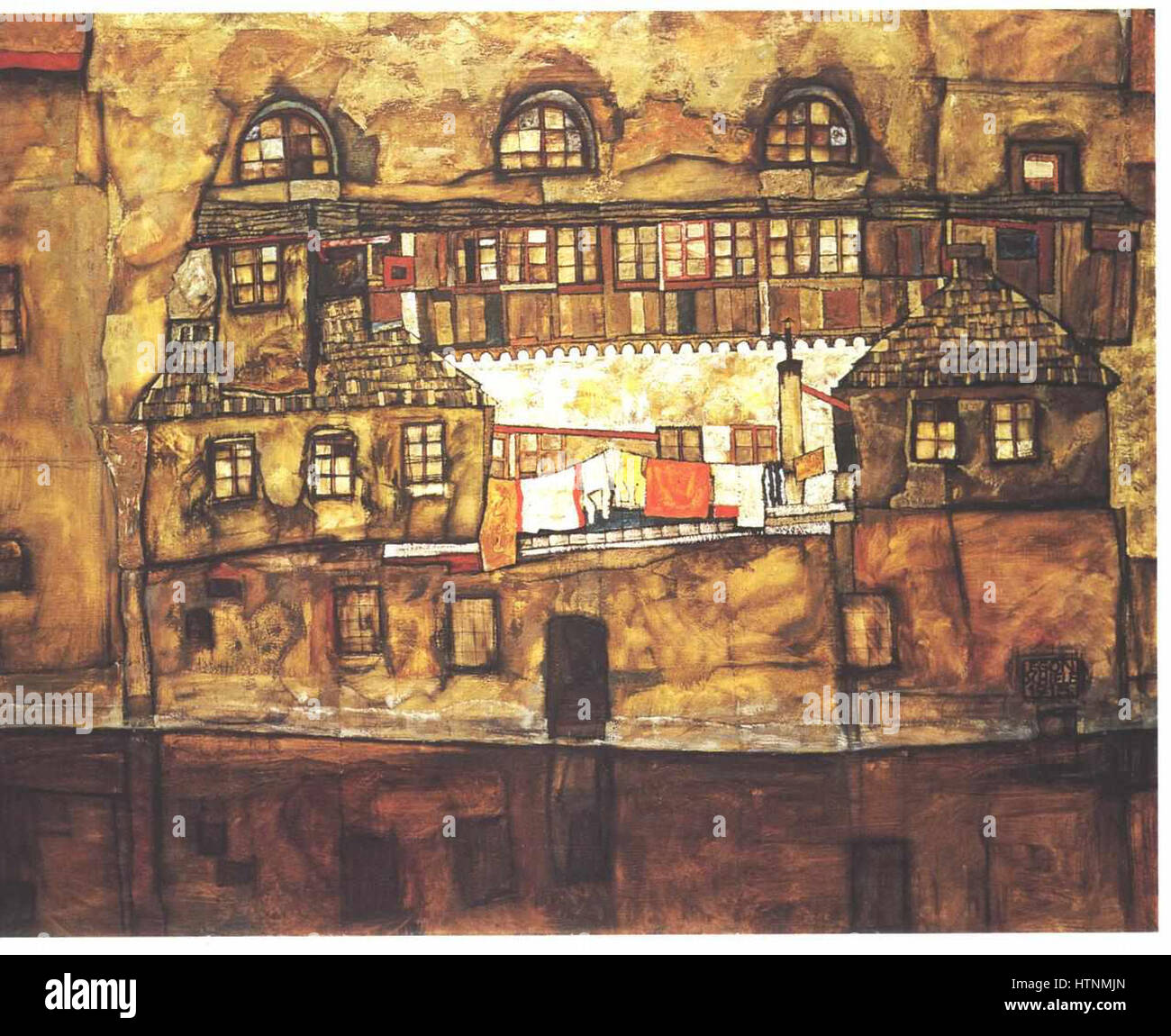 Egon Schiele’s ‘Haus am Fluss’ (House by the River) showcases his ...