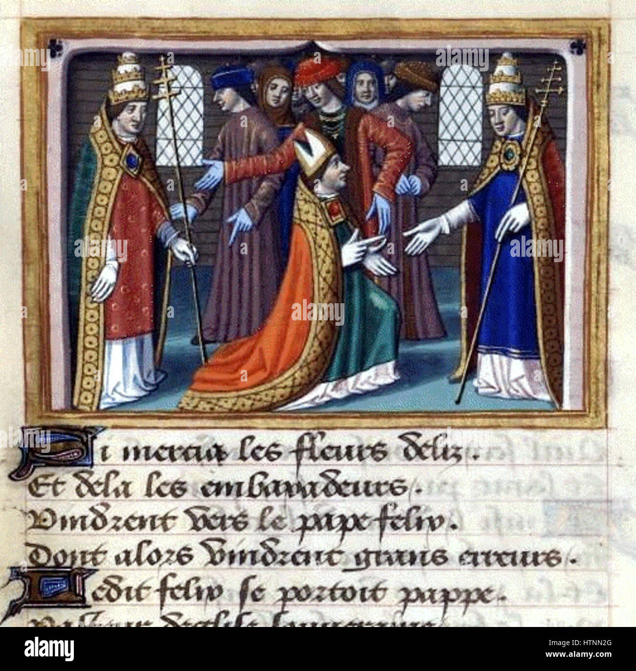 'Vigiles du roi Charles VII' is a 1716 French manuscript depicting the ...