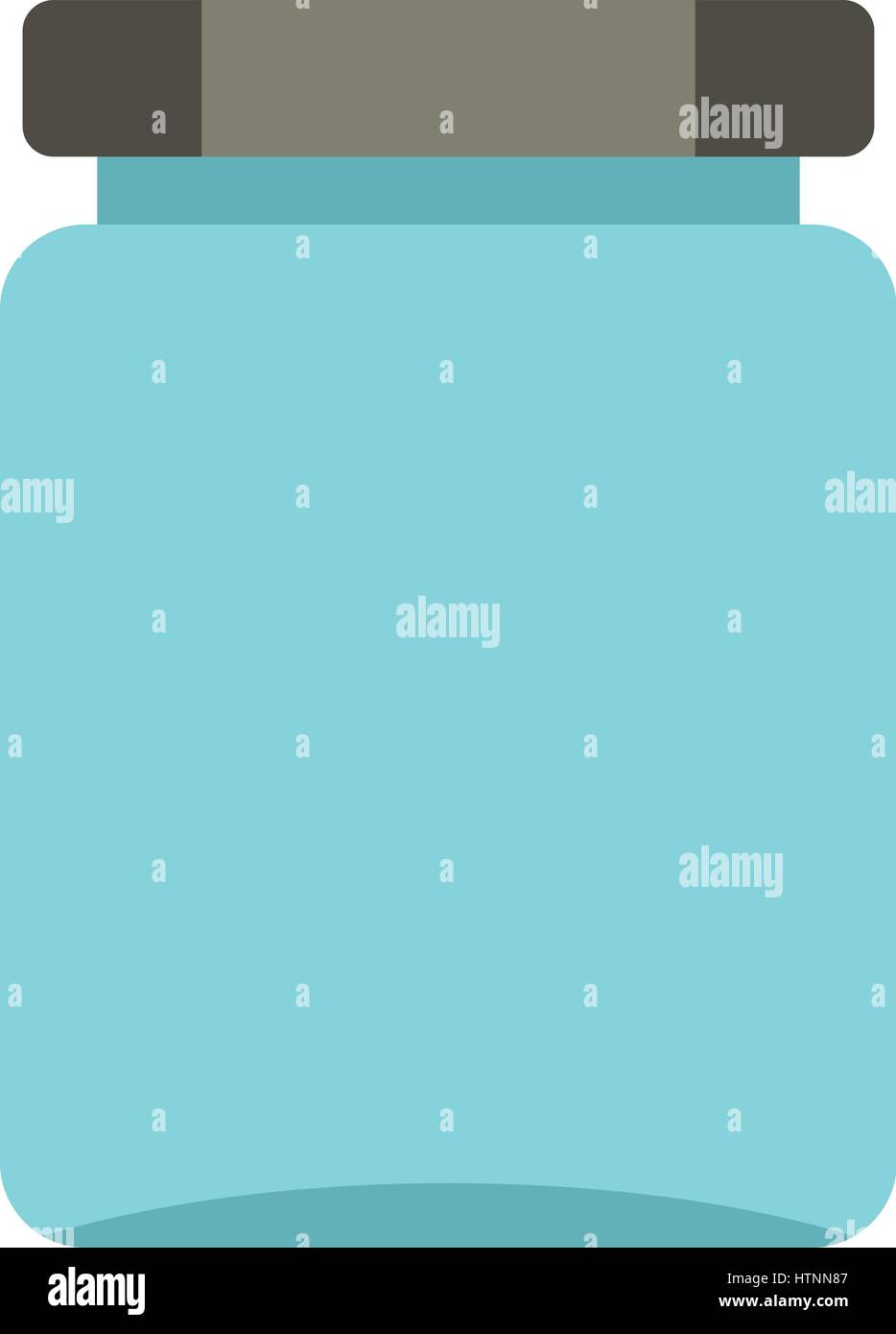 Jar icon in flat style isolated on white background vector illustration ...