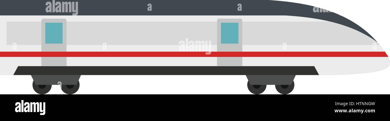 Modern high speed train icon, flat style Stock Vector Image & Art - Alamy