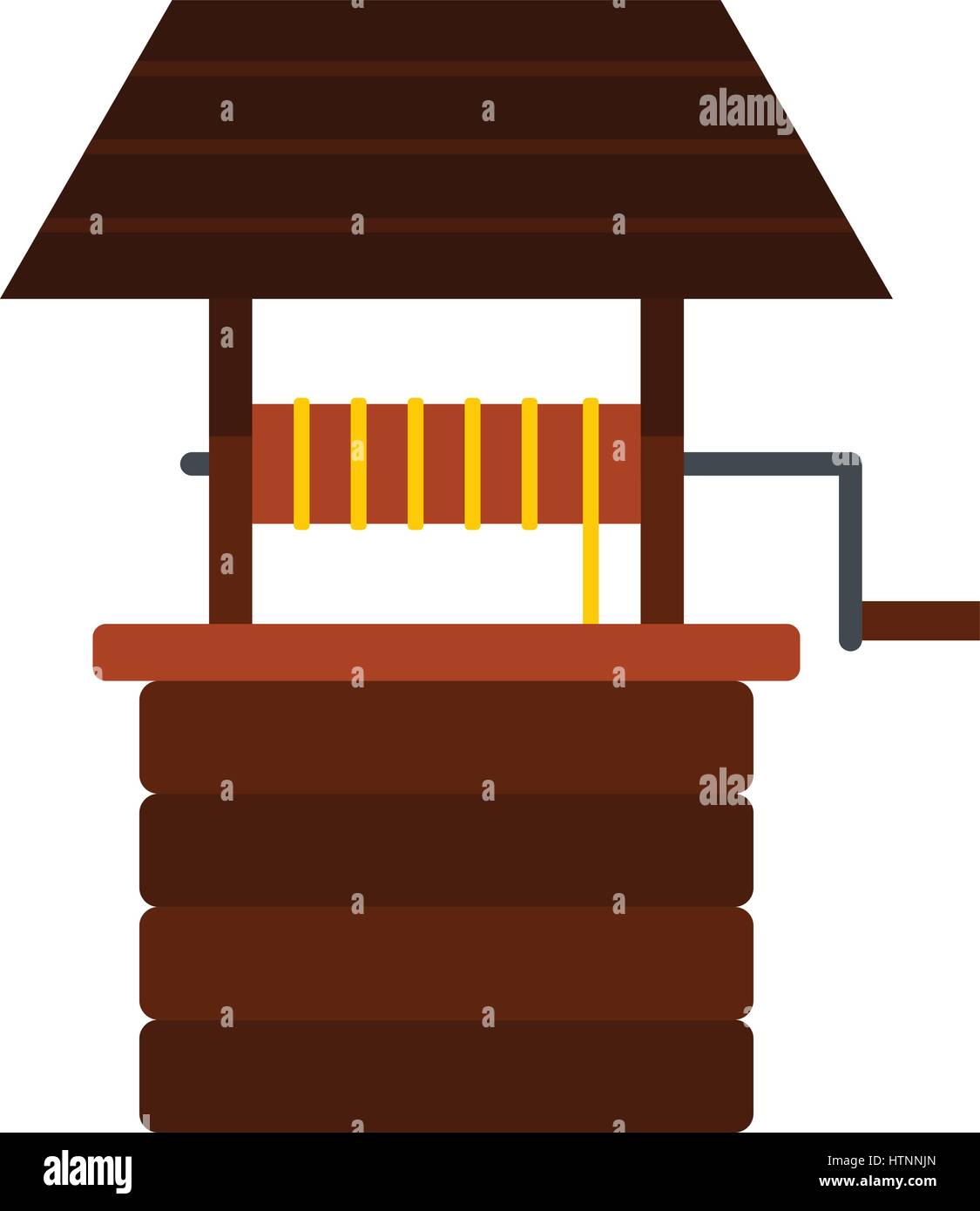 Water well icon, flat style Stock Vector Image & Art - Alamy