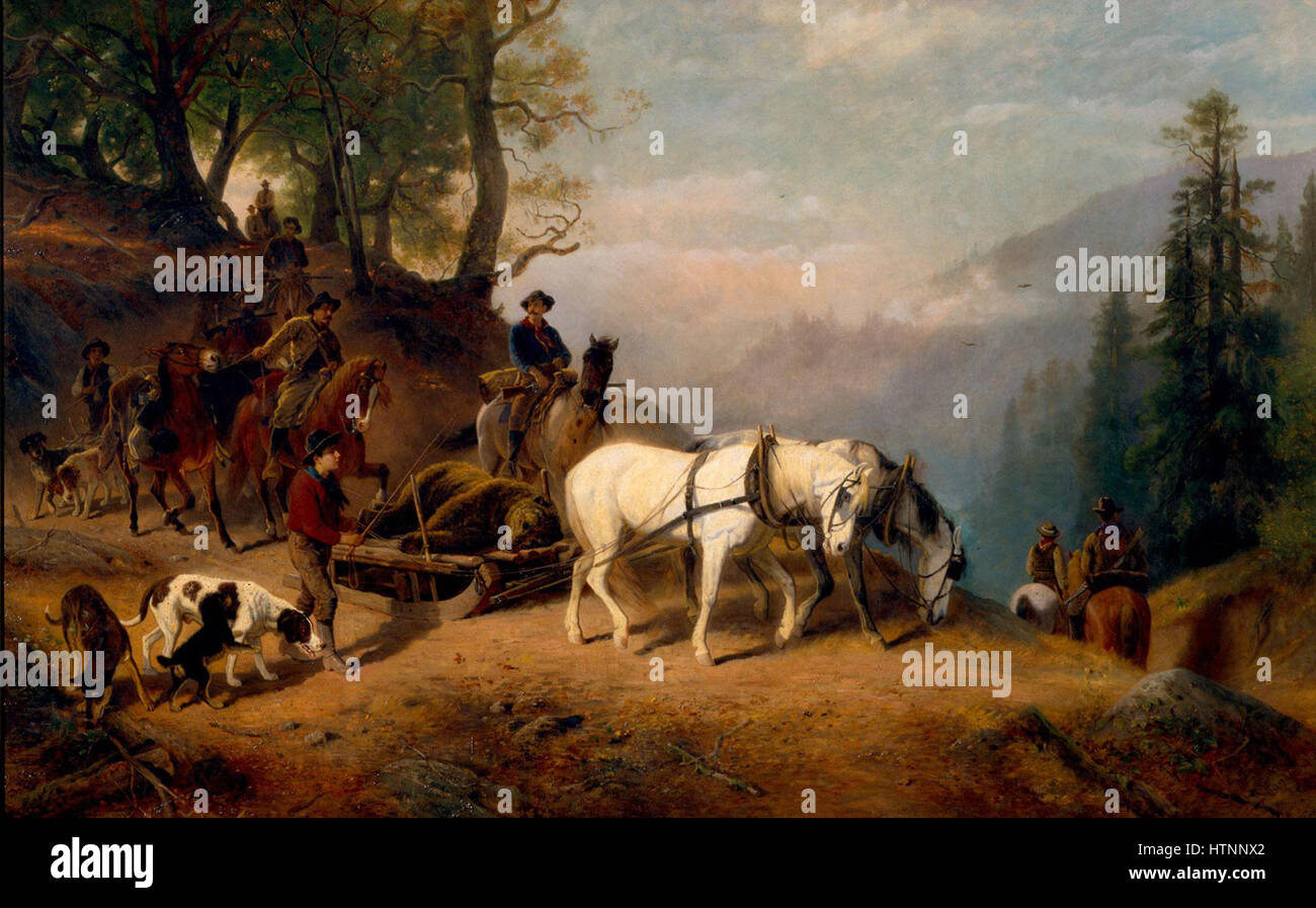 William Hahn - Return from the Bear Hunt Stock Photo - Alamy
