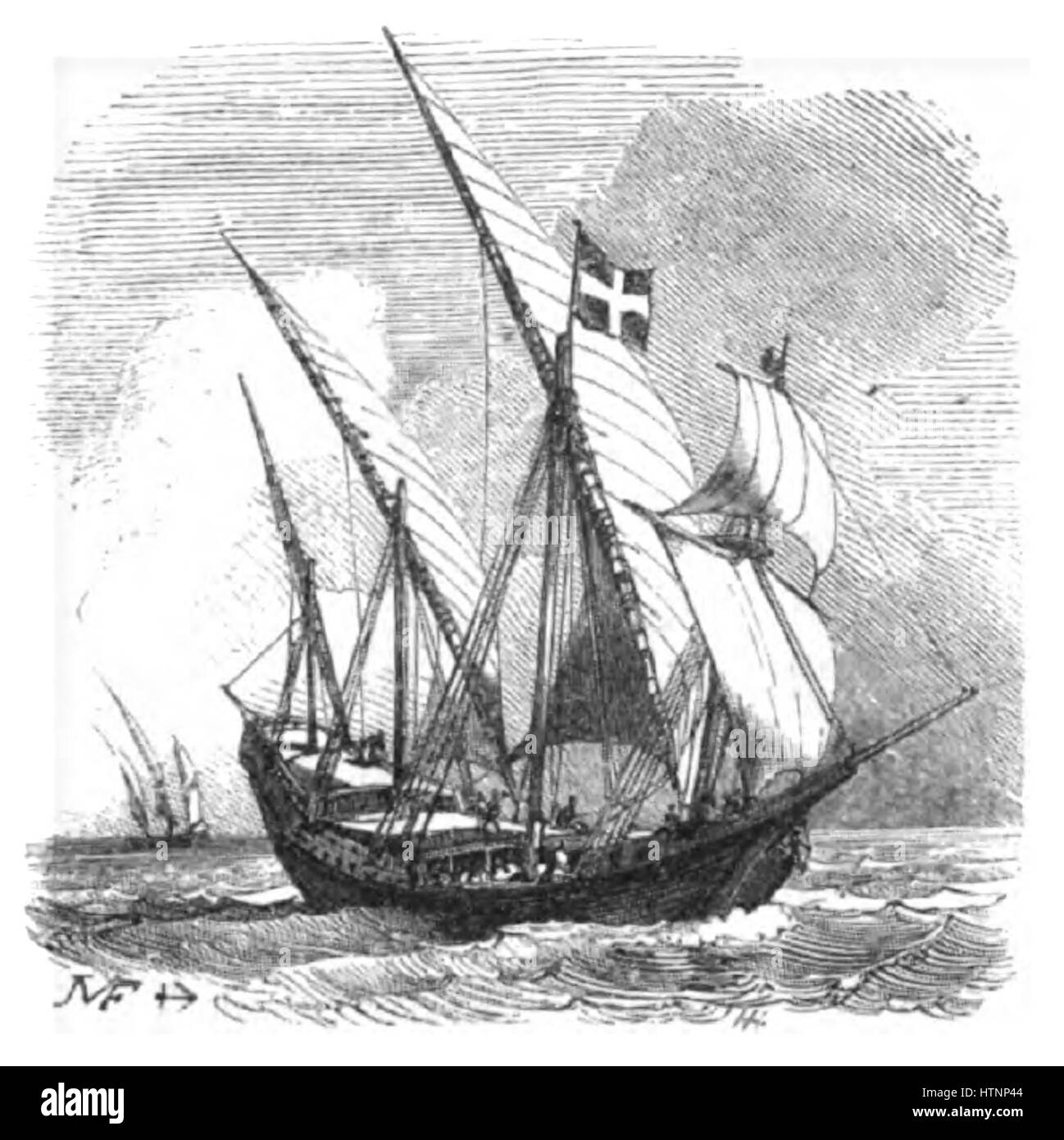 'La Marine' by Pacini captures the essence of maritime life, likely ...