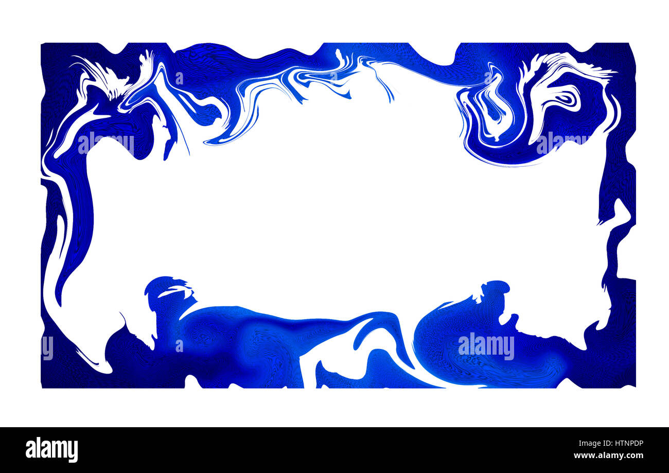 The Art Frame in blue Stock Photo - Alamy