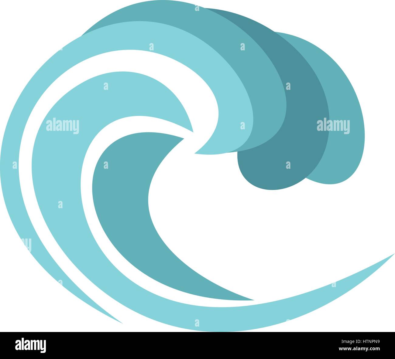 Round wave icon, cartoon style Stock Vector Image & Art - Alamy