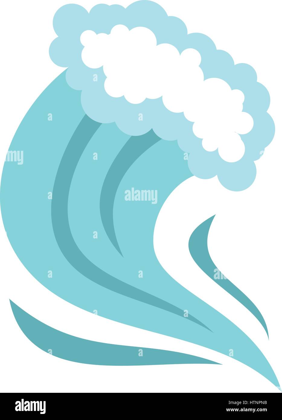Tsunami icon, cartoon style Stock Vector Image & Art - Alamy