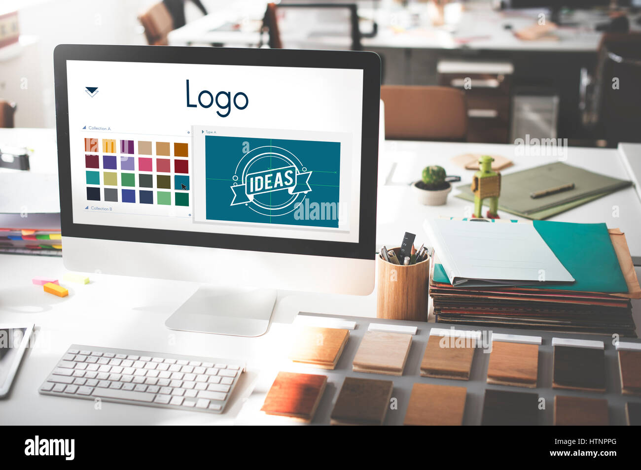 Logo Be Creative Inspiration Design Concept Stock Photo - Alamy