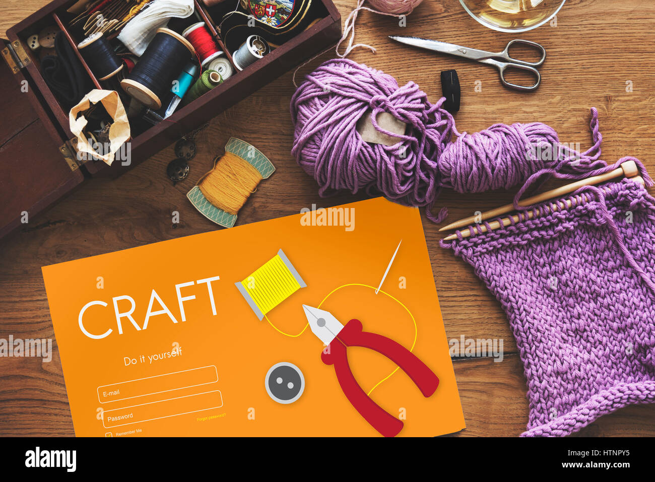 Craft DIY Handmade Activity Skills Concept Stock Photo - Alamy