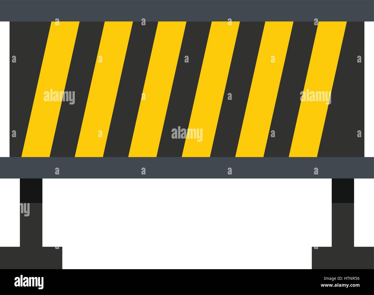 Safety barricade icon, flat style Stock Vector Image & Art - Alamy