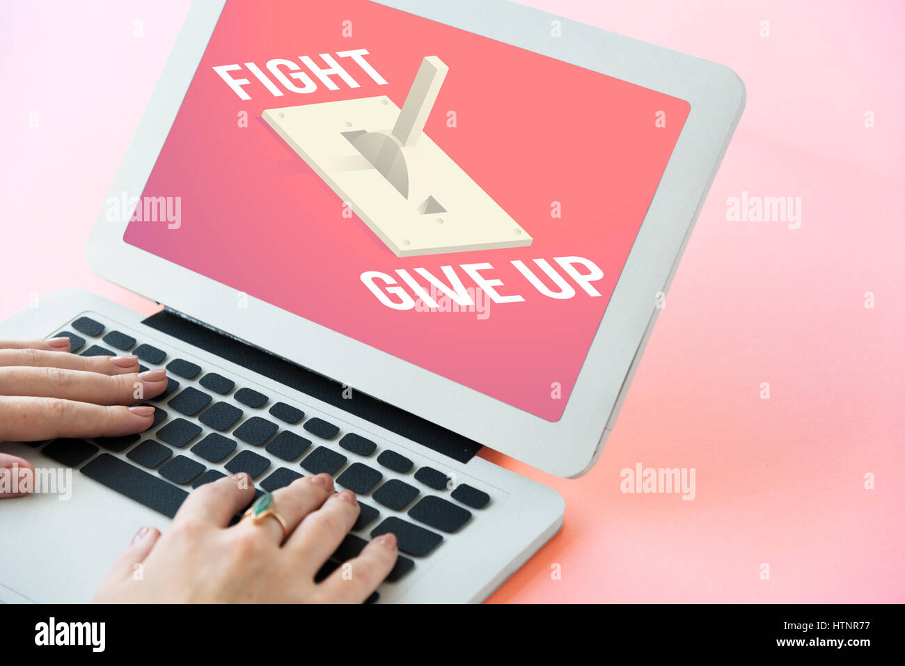 Fight Give Up Decision Choice Switch Stock Photo - Alamy