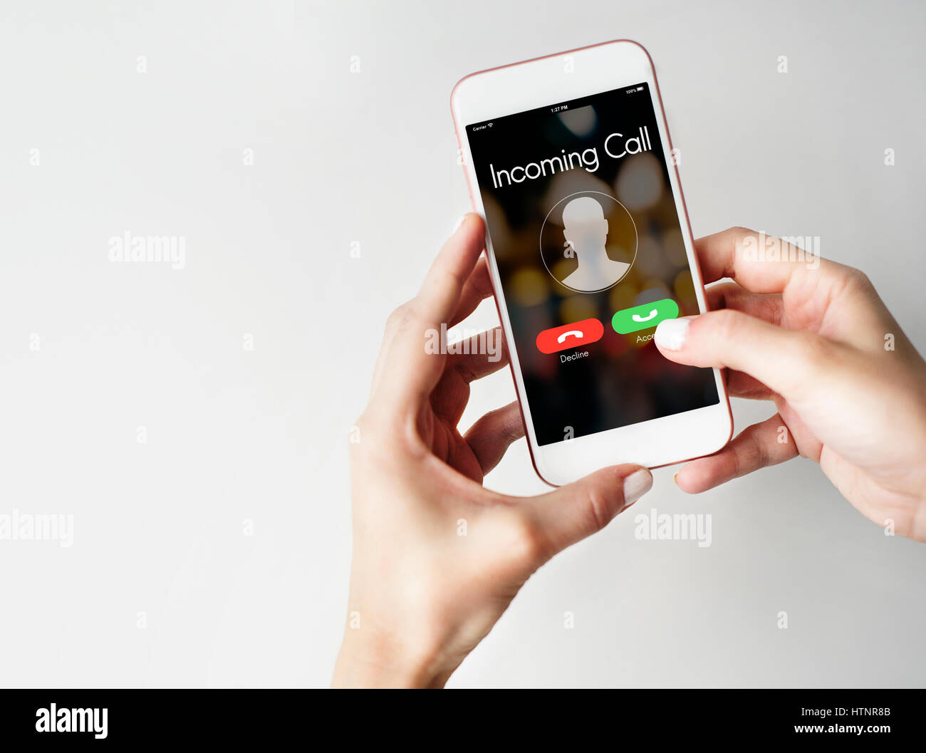 Incoming Call Communication Connect Concept Stock Photo - Alamy