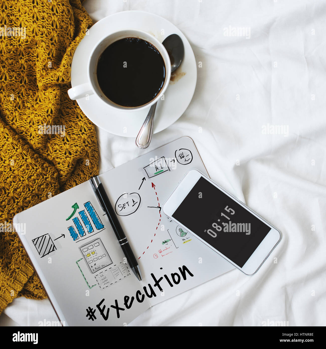 Business Process Goals Target Success Graph Stock Photo - Alamy