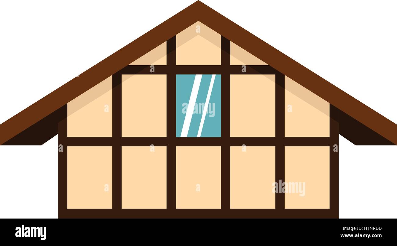 German house icon, flat style Stock Vector Image & Art - Alamy