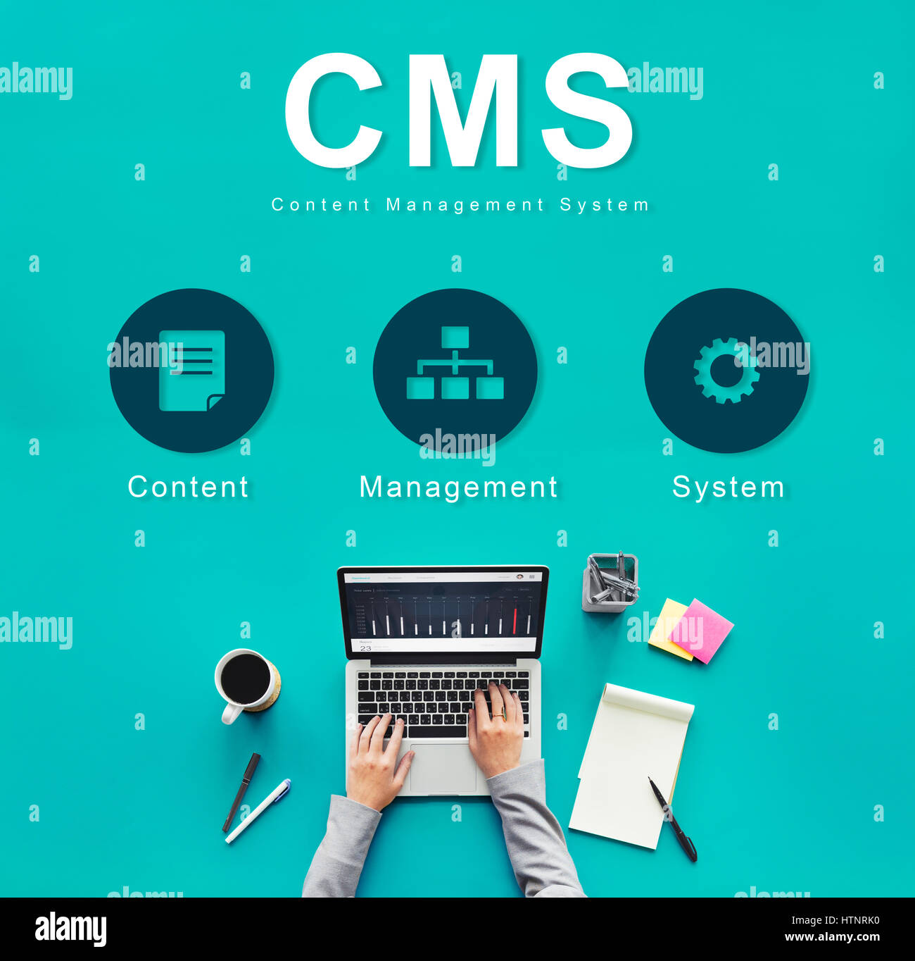 Content Management System Strategy CMS Concept Stock Photo - Alamy
