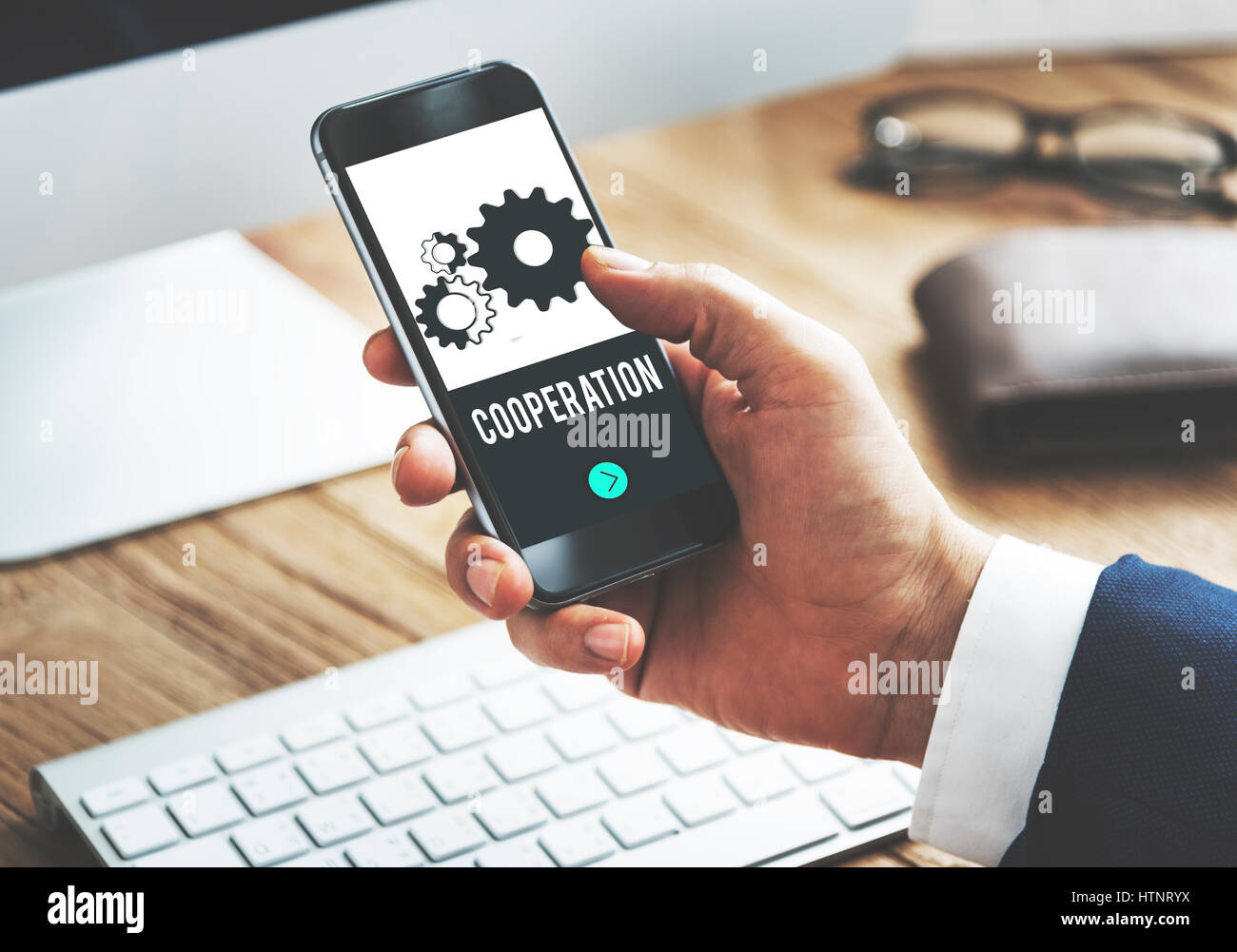 Cooperation Business Team Organization Concept Stock Photo - Alamy
