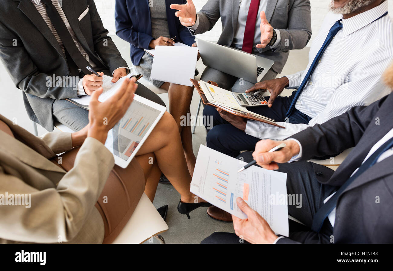 Business People Discussion Marketing Plan Meeting Concept Stock Photo ...