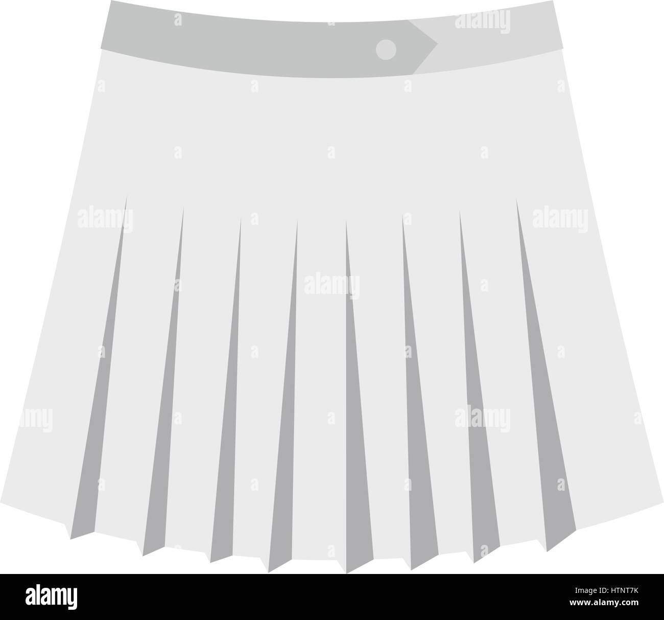 Skirt front and back view template Cut Out Stock Images & Pictures - Alamy