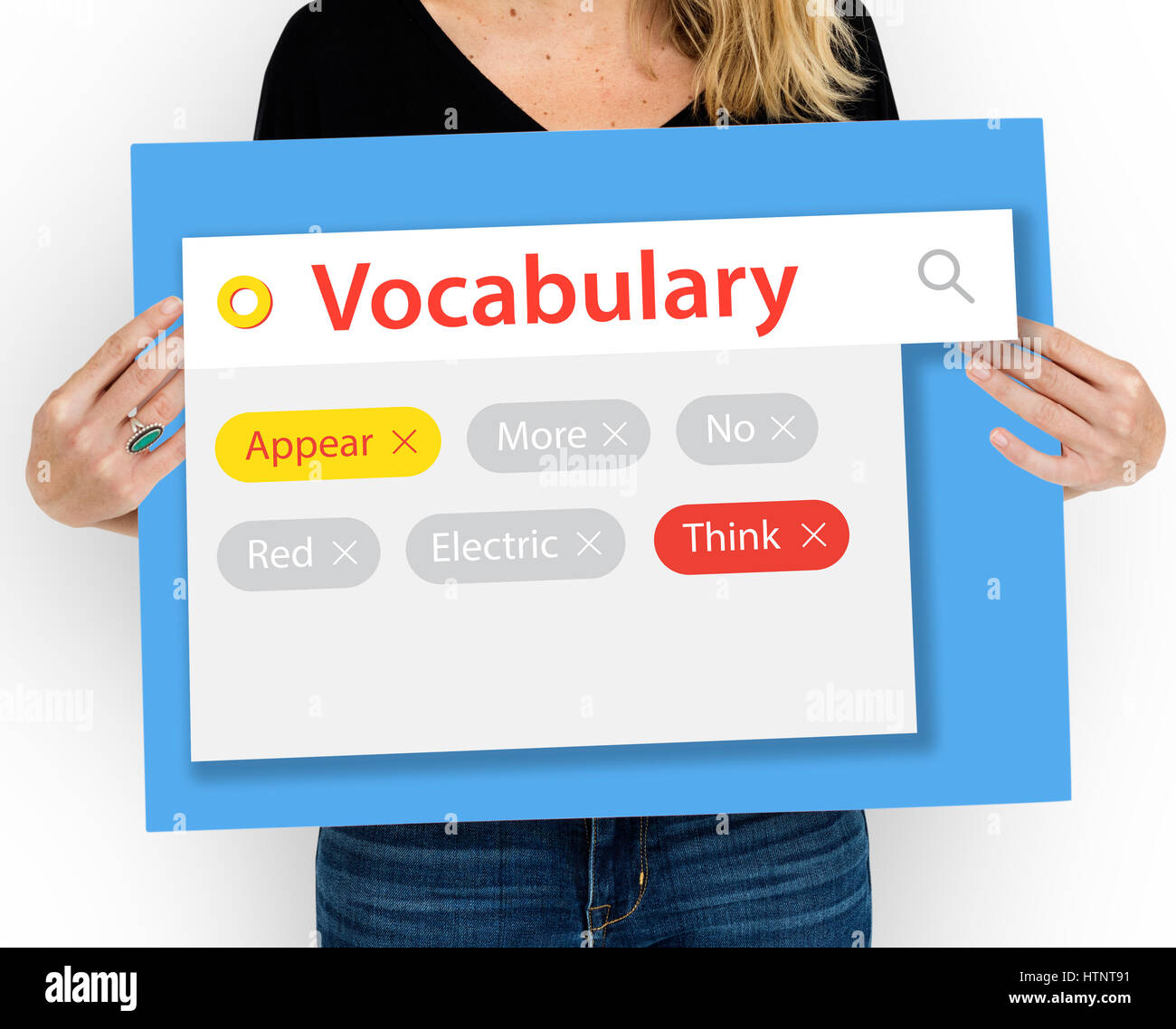 Word search look up random tags Stock Photo - Alamy