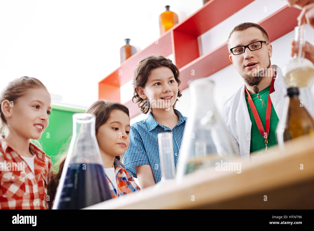 Adult observing children school hi-res stock photography and images - Alamy