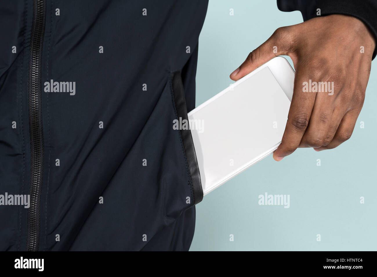 Mobile Phone Pocket Copy Space Communication Technology Stock Photo - Alamy