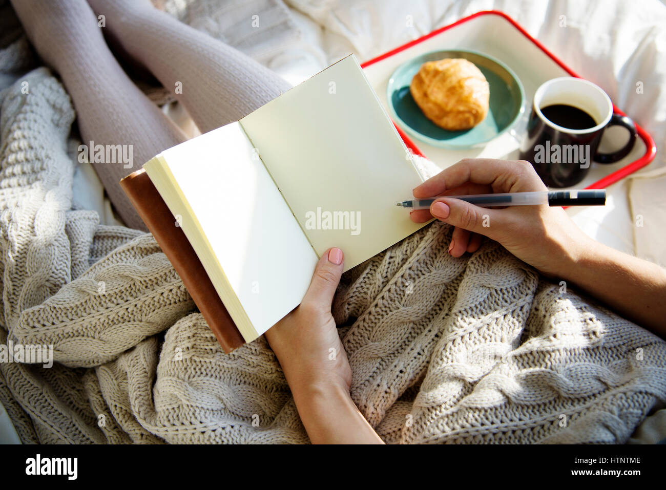 Diary On Bed High Resolution Stock Photography and Images - Alamy
