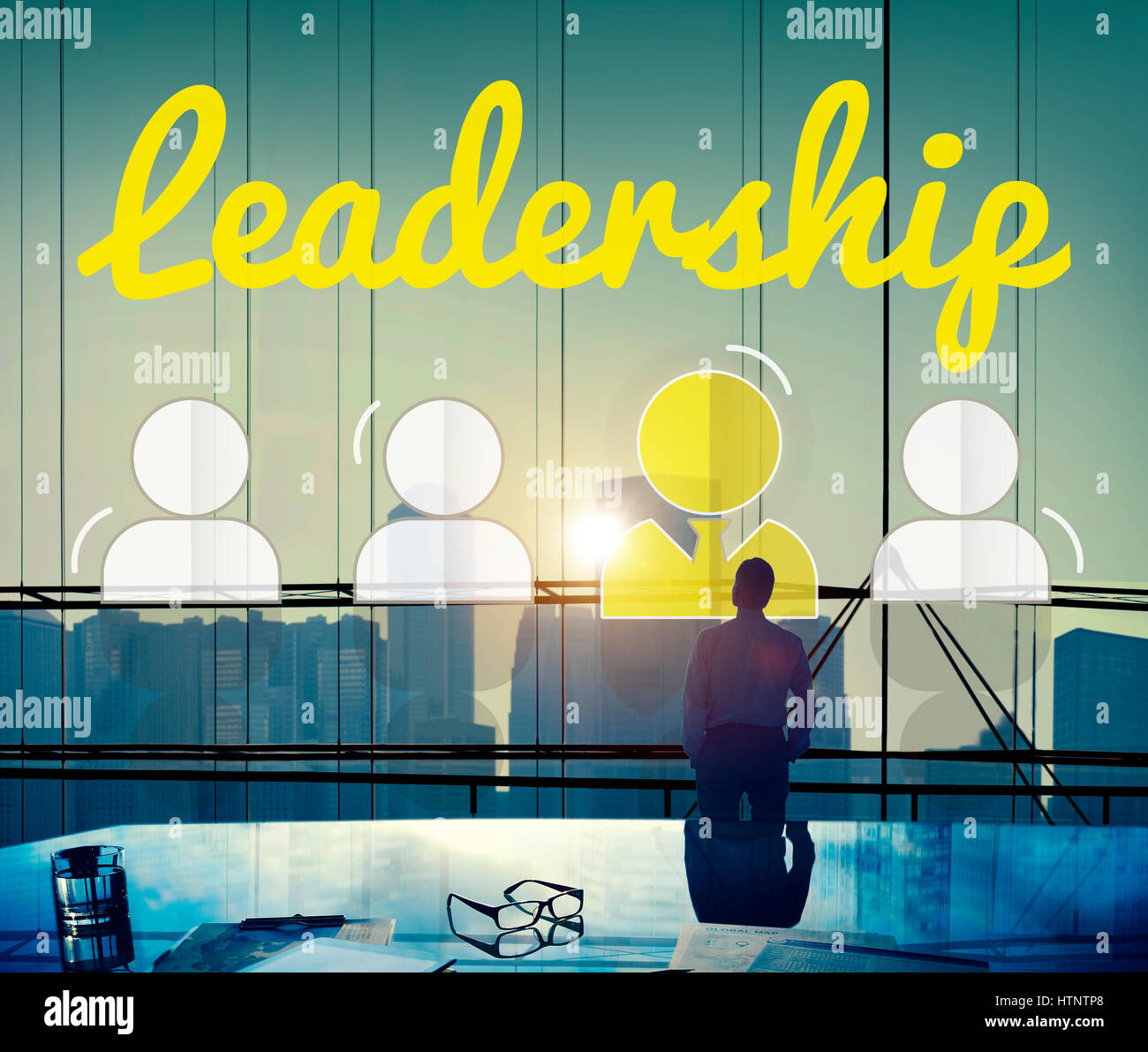 Partnership Corporate Team Leader Font Concept Stock Photo - Alamy