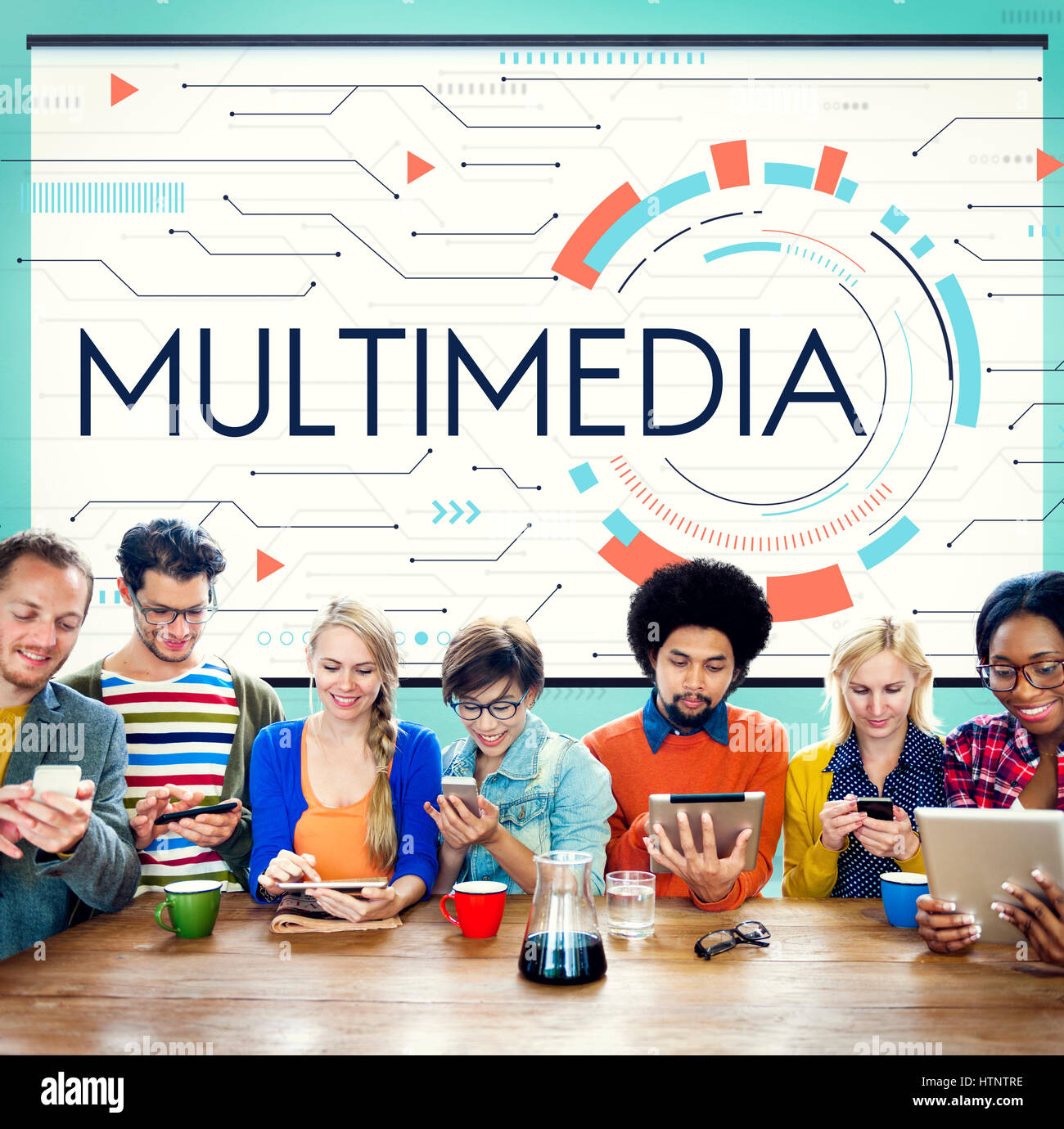 Multimedia Entertainment Communication Technology Icon Stock Photo - Alamy