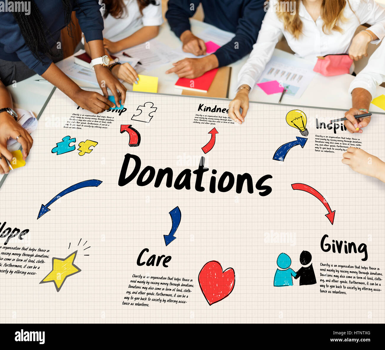 Charity Donations Help Support Giving Community Concept Stock Photo - Alamy