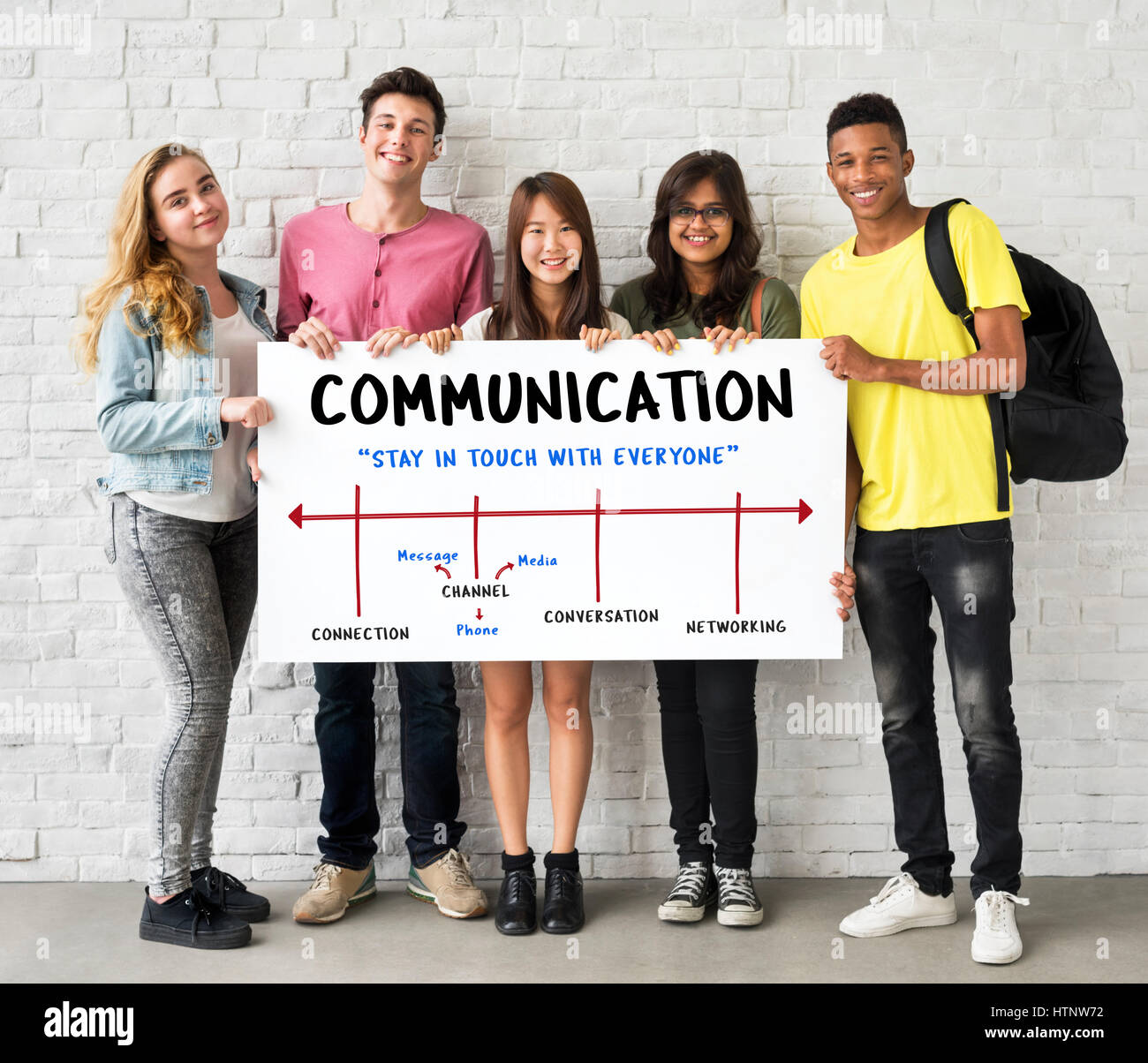Communication Networking Connection Media Stock Photo - Alamy