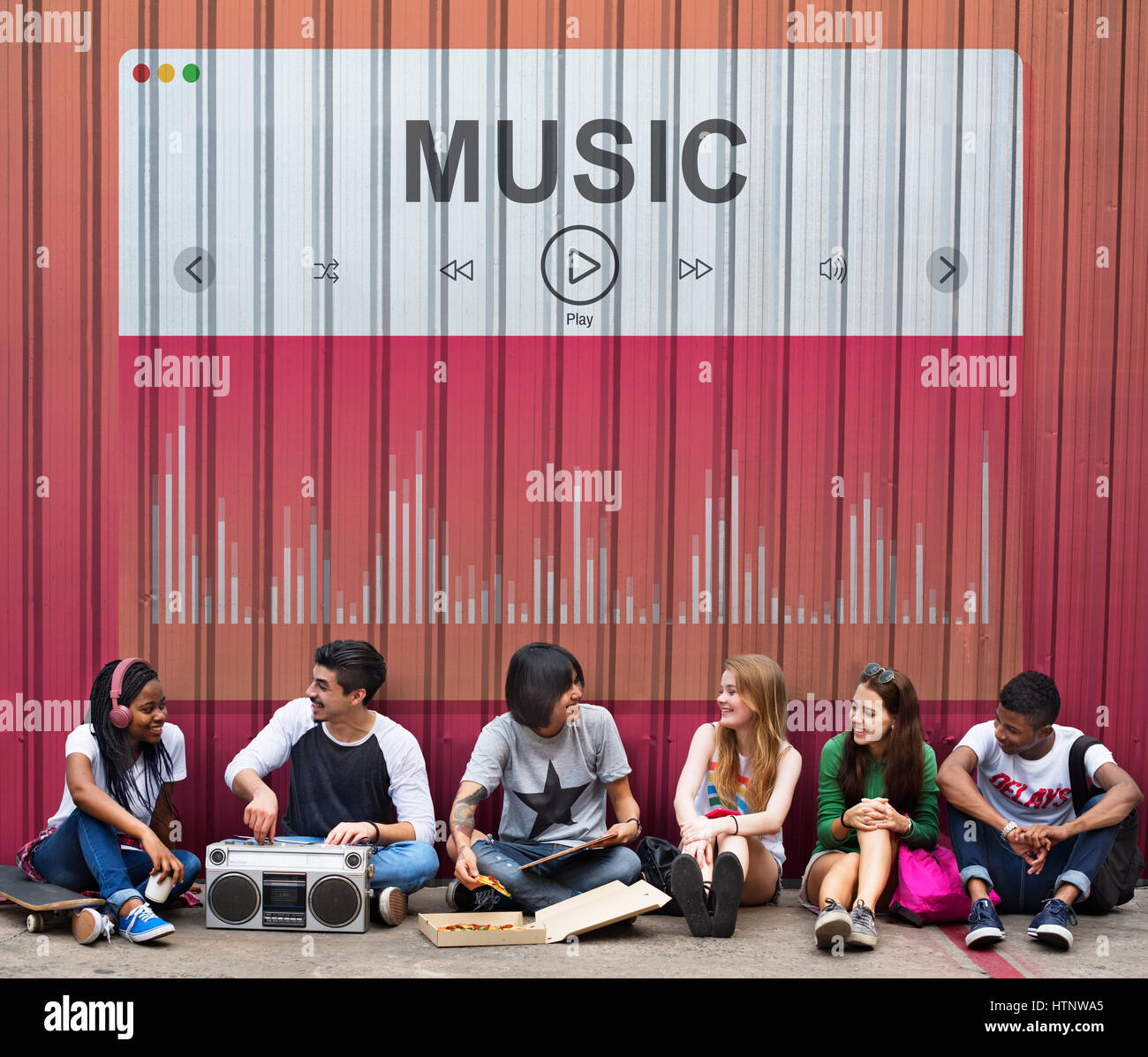 Video player interface for web site hi-res stock photography and images ...